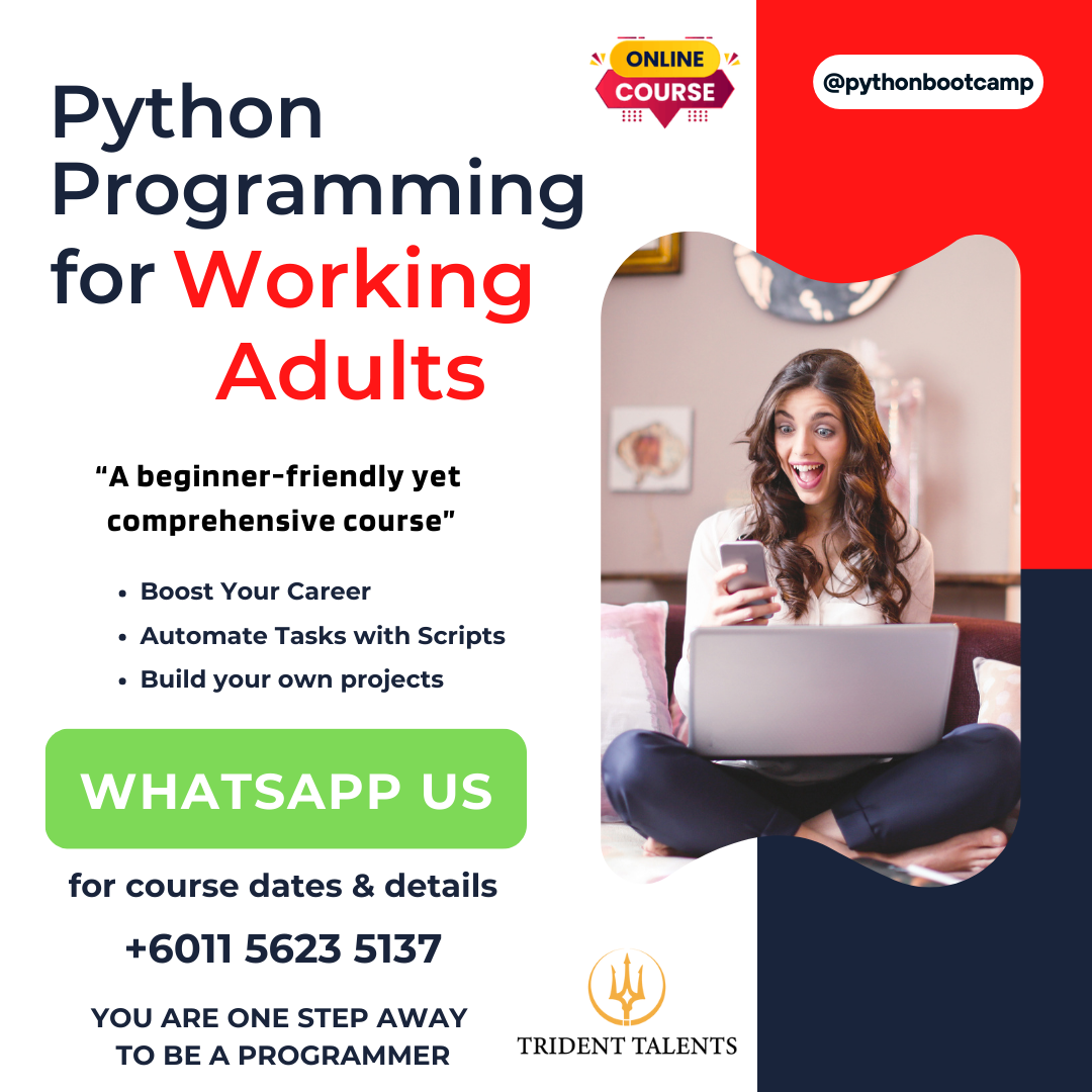 Python Programming for Working Professionals (Weekdays Class) - Talentvis Academy